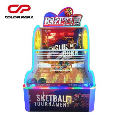 Cina 2 giocatori Street Basketball Shoot Machine Arcade Coin Operated Game per bambini Street in vendita