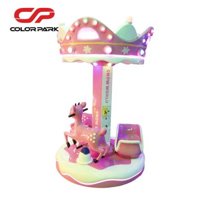 Cina EU Plug 3 giocatore Parco di divertimenti Macchina di gioco per bambini Simulatore Turn Horse Gioco moneta gestito Kiddy Rides in vendita
