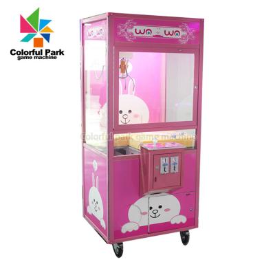 China Customizado Sim Parque de cores Moeda operada de garra de coelho Máquina de guindaste para sala de jogos ou centro comercial à venda