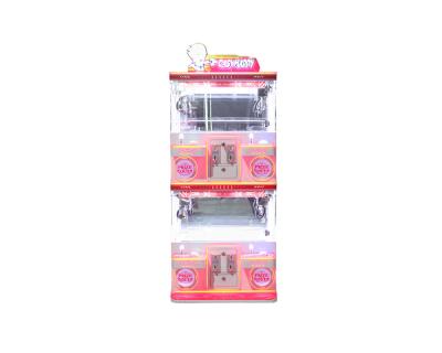 China Centro de jogos de diversões Parque colorido rosa Máquina de mini guindaste para 4 pessoas e equipamentos de jogos internos à venda