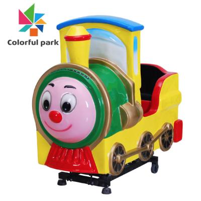 中国 カラフルな公園 キッズ トラック 列車 ゲーム マシン 電動コイン 操作 ミニ キッズ 列車 乗車 販売のため