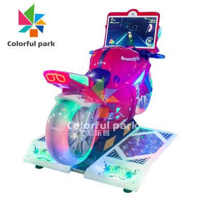 中国 色とりどりの公園レーシングシミュレーター バイク 自動車 レーシングウェアで興奮を味わう 販売のため