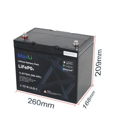 中国 深く3000 RVの海兵隊員のための周期IP65 78Ah 12V Lifepo4電池 販売のため