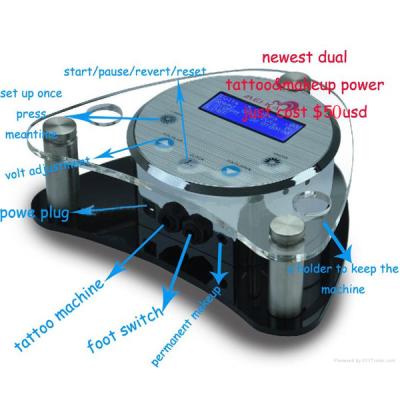 Cina Piccola alimentazione elettrica del tatuaggio 110V - 240v con il convertitore di LCD di tre esterni in vendita