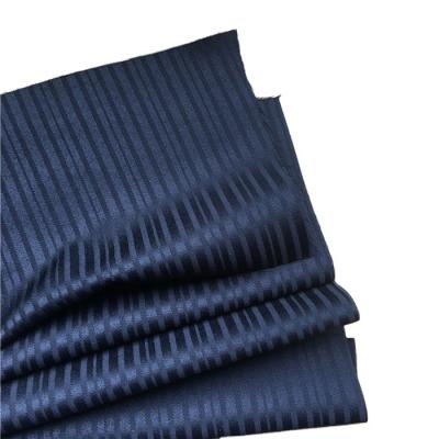 China 150D*300D Geweven 100% polyester Dobby Jacquard Strepen Stof Voor overhemden Technische geweven Te koop