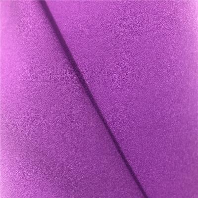 China Pure Pearl Purple Color 80D SPH Mechanical Stretch Chiffon Crepe Stof voor vrouwenjurken Te koop
