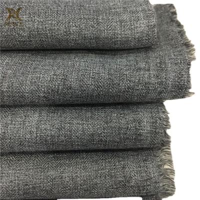 China Kleedbare deken Puur 160D polyester Cationische haringbeen Gepoetste stof Imitatie Kasjmierstof Te koop
