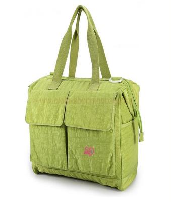 Cina Borsa di nylon di acquisto della spalla di s di signora verde amichevole eco- dell'ufficio ' in vendita