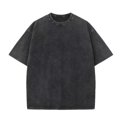 Wash Vintage Distressed Blank T Shirts Men'S Acid Wash T-Shirt Women