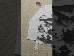 Custom Graphic Printing Crewneck Drop Shoulder Oversized Heavyweight 100% Cotton Long Sleeve t Shirt Men