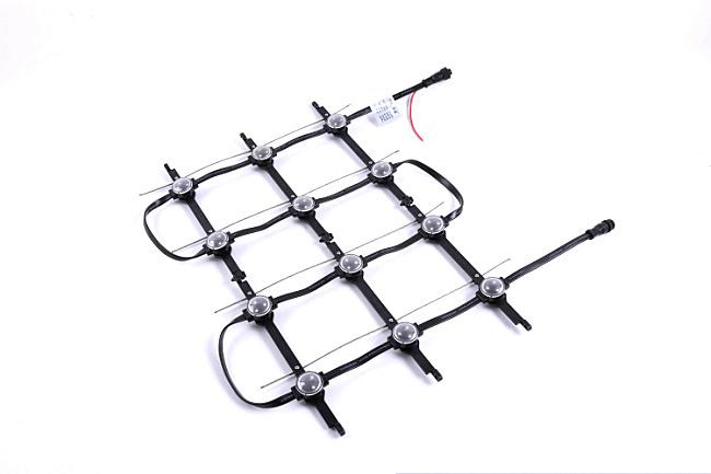 P143 LED Curtain Display in operation showing high brightness