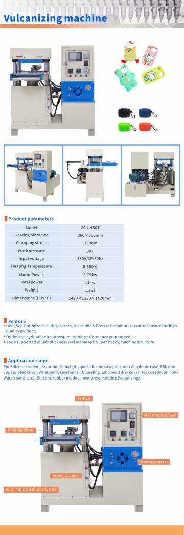 Silicone Flat Vulcanizing Machine operation view