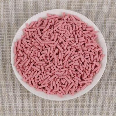 China 1.5mm Natural Peach Cat Litter Multiple Scents Deodorizing Tofu Cat Litter for sale