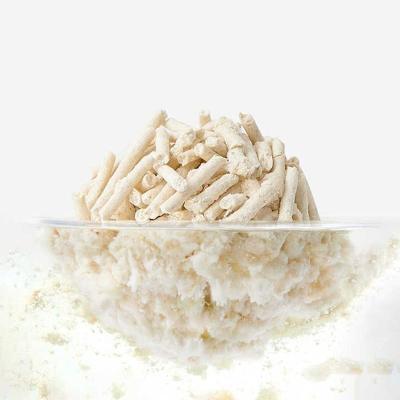 Cina Tofu a base vegetale Cat Litter Free Dust Clumping Forma di striscia schiacciata per gatti in vendita