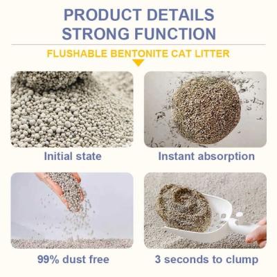 China Small Particle Bentonite Cat Litter Super Absorbency Fast Clumping for sale