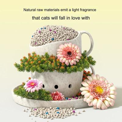 China Eco Friendly Bentonite Cat Litter Pet Suppliers Dust Free Bulk Ball Shape Clumping for sale