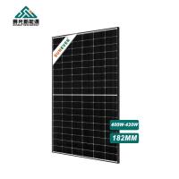 420 Watts 182*91mm Efficient Solar Panels With 3 Bypass Diodes 30/35mm Frame