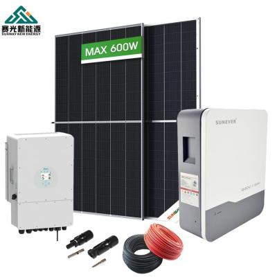 China Vorverkaufsprojektentwurf Solarenergiesystem für Zuhause mit All-in-One-Hybridcontroller MPPT zu verkaufen