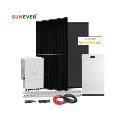 China Sistema de energía solar para el hogar de 10 kW con modo fuera de red y voltaje nominal 48Vdc/51.2Vdc en venta