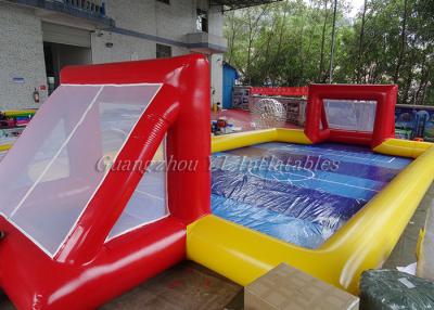 Cina Campo da giuoco gonfiabile emozionante di calcio dei bambini dei giardini della famiglia del passo di calcio in vendita