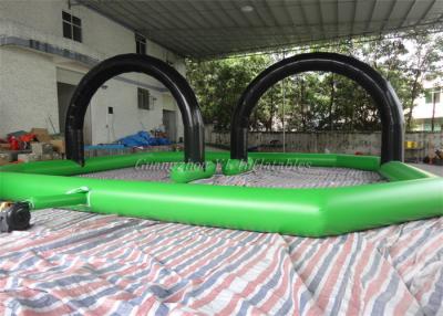 Cina pista gonfiabile verde e nera del PVC di 0.5mm del quadrato per la palla di Zorb di calcio della palla di rullo in vendita