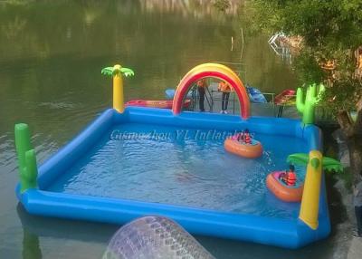 Cina stagno della palla dell'acqua dell'arcobaleno del PVC di 0.9mm per le piccole barche in vendita
