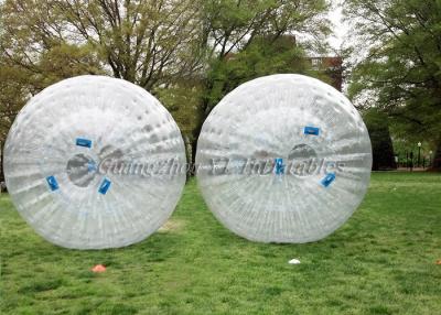 Cina Palla gonfiabile trasparente di Zorbing del corpo del PVC di 1.8m x di 2.8m per la rampa di rotolamento in vendita