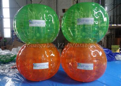 Cina Calcio di calcio della bolla di aria del campo da giuoco di divertimento colore a metà verde ed arancio in vendita