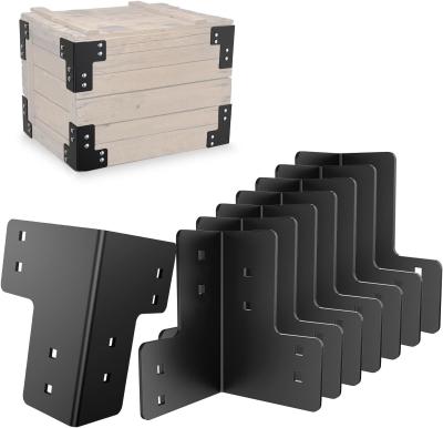 China Gezamenlijk bevestigingsmiddel voor bureau rand doos Hout balk zilveren werkbank brackets kit met schroeven Te koop