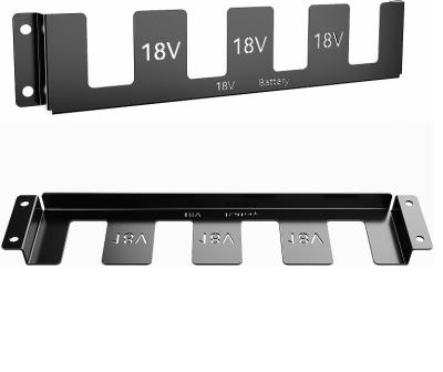 China Op maat gemaakte batterijorganisator Batterijopslag voor M18 Battery 4 Slots Wall Mount Rack Te koop
