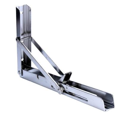 China Stainless Steel Heavy Duty Spring K-vormige vouwbare zwevende plank bevestigingsbeugels Te koop