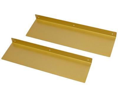 Cina Libreria per bagno montata a parete con rivestimento in polvere d'oro e supporto a un solo lato in vendita