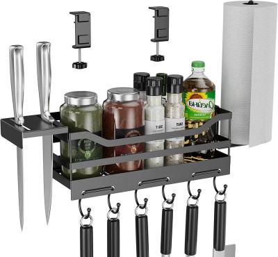 Cina Caddy per grigliatura all'aperto Risparmio di spazio Accessori da barbecue Scatola di archiviazione Portautensili Clampo Monte Caddy per grigliatura in vendita
