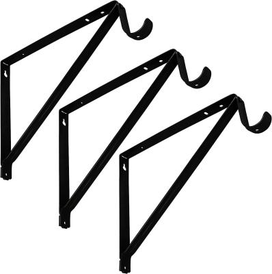 Китай Черный тяжелый кладовщик Шкафная стойка Шкафные брекеты Одежда Вешалка Стол Поддержка Брекет Предлагается продается