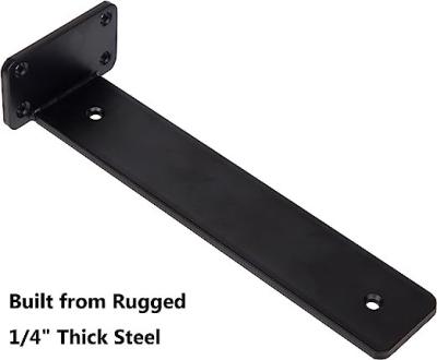 China Griddle Caddy Estante flotante soporte de hierro moderno 90 grados ángulo de metal soportes de estante en venta