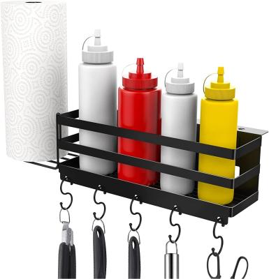 Cina Risparmio di spazio Accessori da barbecue Organizzatore di magazzino Scatola Firm Installazione Griddle Barbecue Caddy in vendita