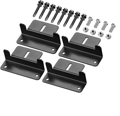 China 3.94*2.6 White Power Black Solar Panel Z Bracket Mount Brackets de montagem de alumínio anodizado leve à venda