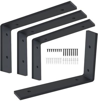 China 12 polegadas Prateleira Bracket Heavy Duty L Prateleira Bracket 12 x 8 polegadas Metal Flutuante Prateleira Bracket à venda