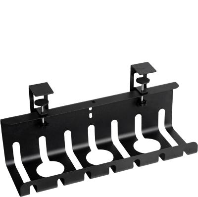China Verbeter uw werkruimte met geen boor Standing Desk Draad Management Tray en Cord Rack Te koop