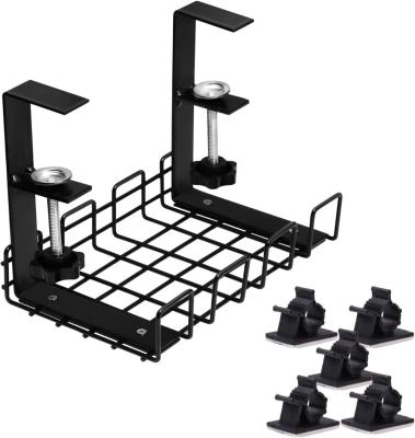 China Organiseer kabels en draden op het bureau met multifunctionele rechthoekige kabel management tray Te koop