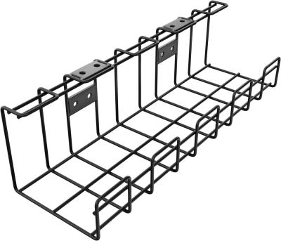 China Kabelmand voor onder tafel tafel plastic type kabel organisator voor kabels opladers Te koop