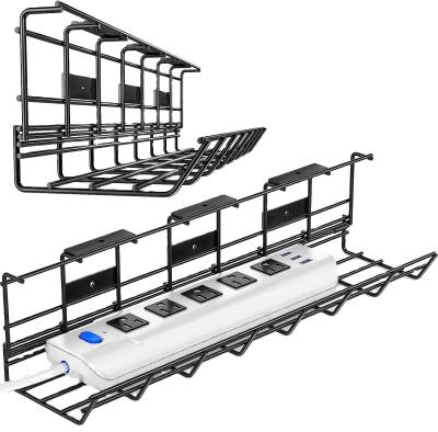 China Onder bureau plank tafel draad management voor bureau kabel management tray koolstofstaal Te koop
