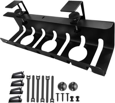 Cina Organizza i tuoi fili con Office Under Desk Cable Management Tray Nessun trapano necessario in vendita