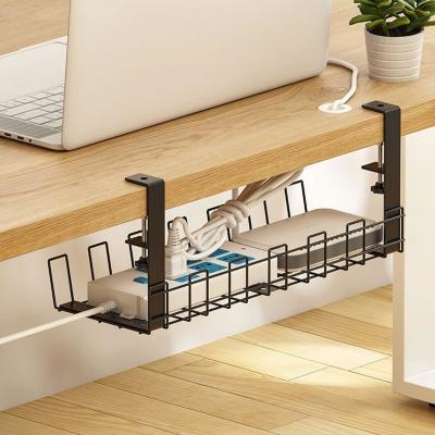 China Metalen schrijfbordkabelhouder Perfecte oplossing voor kabelbeheer onder het bureau in de woonkamer Te koop