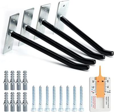 Cina Rack per utensili da giardino monolivello in metallo con appendiabiti per utensili e ganci per utensili per pareti di garage in vendita