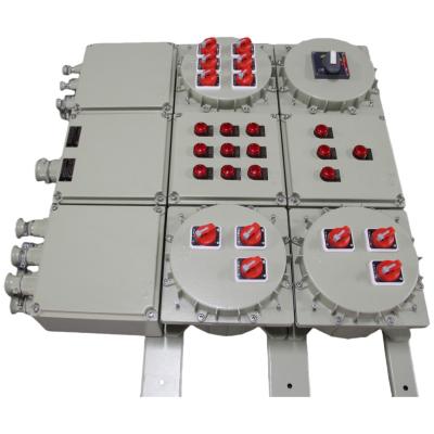 Cina Exd e Stazioni di controllo a prova di esplosione ATEX IP66 Aluminio per uso marino costruito su misura per zone pericolose 225A in vendita