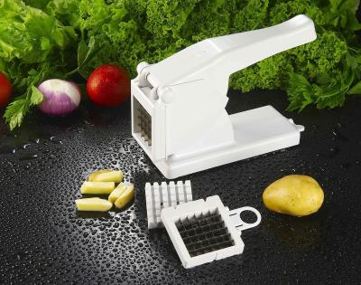 Cina 2 blade home White ABS potato chipper, Kitchen Aid Grater with cupule in vendita