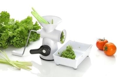 Cina ABS, PS and SS 18/0 white Kitchen Aid Grater and Multi Cutter with black handle in vendita
