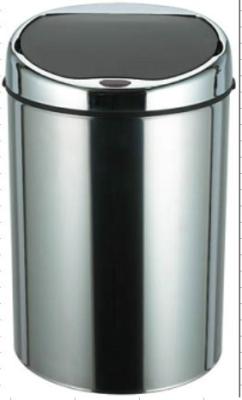 Cina 8L Stainless Steel Sensor Dustbin With ABS Top Cover For Household in vendita