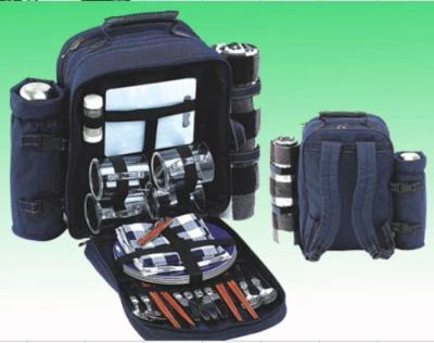 Cina 600D Oxford 4 Person Picnic Camping Bag With Cutlery Picnic Bags PCB011 in vendita
